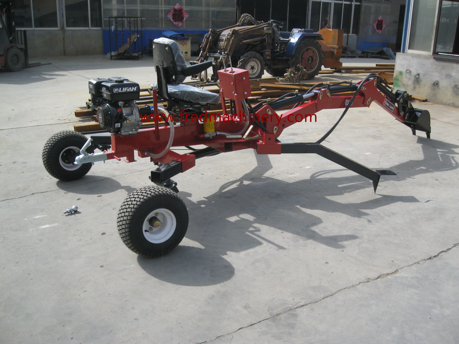 New ATV mini backhoe excavator is designed and manufactured - Weifang ...